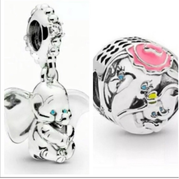 Jewelry | Disney Dumbo Mrs Jumbo Elephant Charm Bundle Set | Poshmark